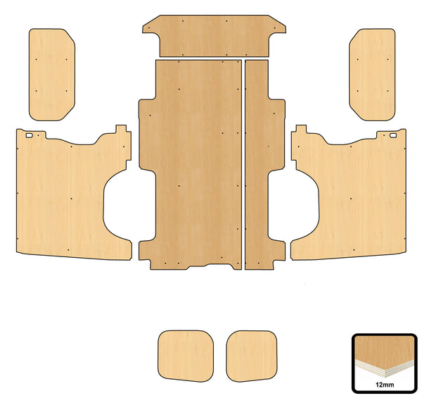 Renault Trafic MK3 (2014 ON+) L2 Panel Van Ply Lining Kit – Ply Lining ...
