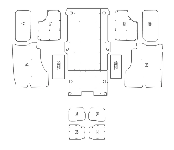 Vauxhall Vivaro L2 2019+ Van Ply Lining Kit – Ply Lining Van Shop Limited