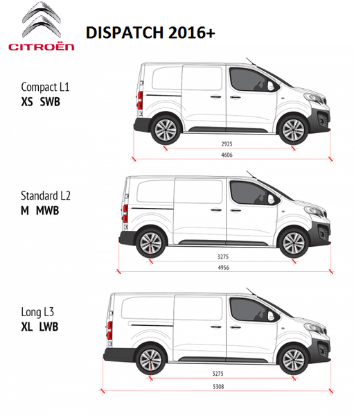 Citroen Dispatch L3 LWB 2016+ Van Ply Lining Kit – Ply Lining Van Shop ...